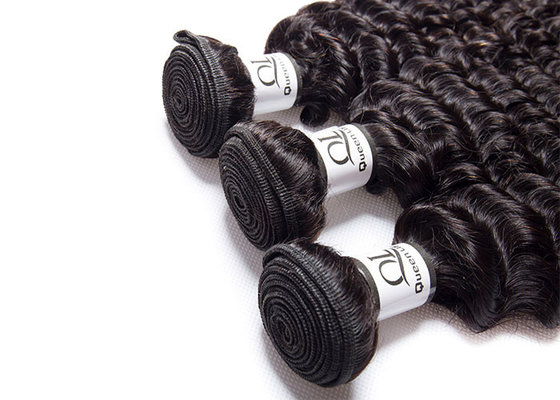 100 pacchi profondi lisci dei capelli ricci di Remy con il frontale del pizzo nessun groviglio