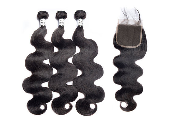 Pacchi pieni con chiusura, estensioni morbide di Wave del corpo della cuticola dei capelli di Wave Remy del corpo