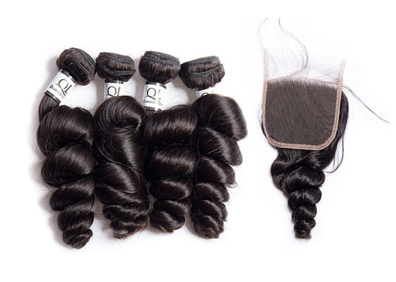 Pacchi indiani ordinati dei capelli con chiusura, tessuto sciolto affascinante di Wave con chiusura