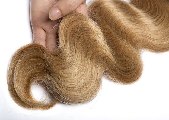 1B / 27 pacchi dei capelli di Wave del corpo di colore con chiusura possono essere candeggiati e tingersi