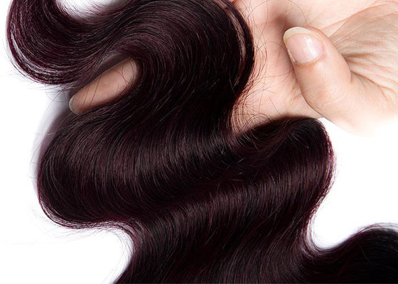 1B / i capelli di Wave del corpo di colore 99J impacchettano i capelli umani reali 3 pacchi con 4"» chiusura del pizzo X4