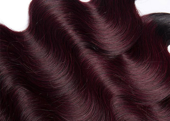1B / i capelli di Wave del corpo di colore 99J impacchettano i capelli umani reali 3 pacchi con 4"» chiusura del pizzo X4