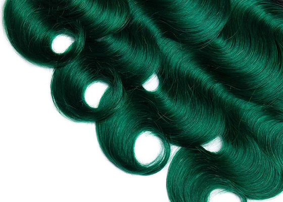 1B / Pacchi naturali verdi dei capelli umani di Brazillian 100% di colore con chiusura