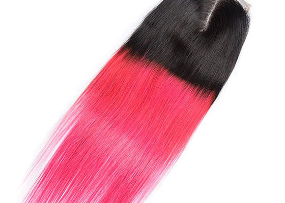 Il modo 1B/i capelli vergini diritti del tessuto 100% dei capelli umani colore di rosa impacchetta
