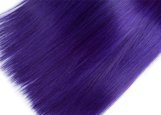 1B / Capelli umani vergini porpora di colore 100% 3 pacchi con i capelli diritti della chiusura