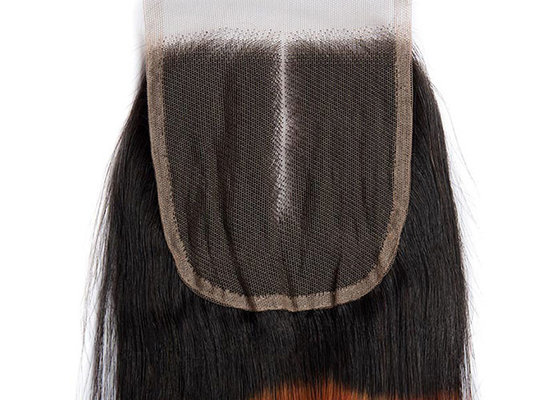 Il tessuto diritto vergine naturale 3 dei capelli umani non impacchetta fibra con la chiusura del pizzo