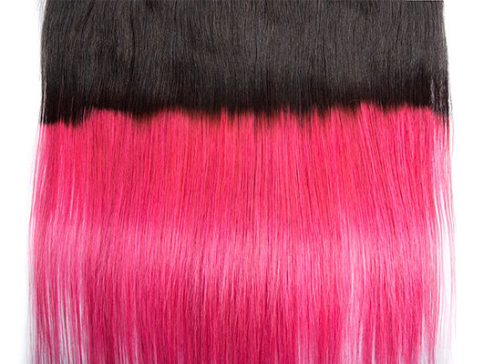Capelli umani lunghi brasiliani 1BPink diritto nessun groviglio nessuno spargimento
