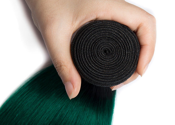 1B / Capelli molli e pieni brasiliani vergini dei capelli umani di colore verde, della regina di vita