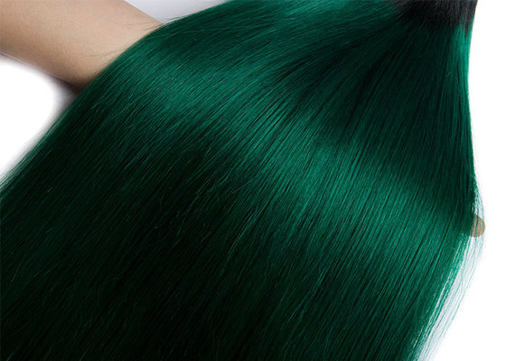 1B / Capelli molli e pieni brasiliani vergini dei capelli umani di colore verde, della regina di vita