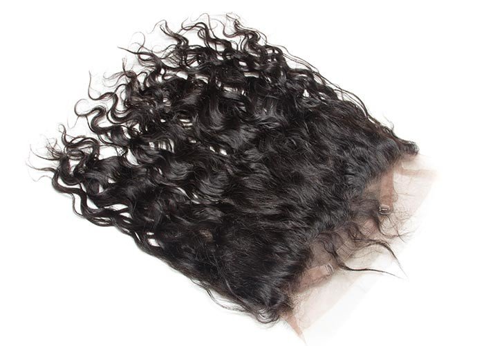 Nessun capelli umani brasiliani non trattati frontali di Wave di acqua dei capelli del vergine del pizzo 360 dell'odore