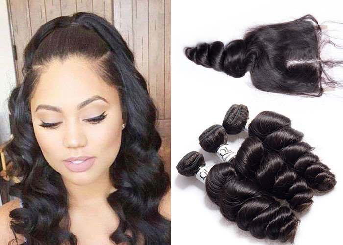 I pacchi sciolti comodi del tessuto dei capelli di 9A Wave con chiusura non hanno offerto l'odore