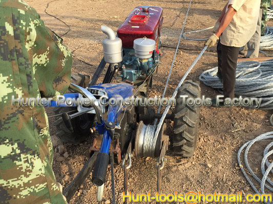 Cable bollard winch Gasoline engine power