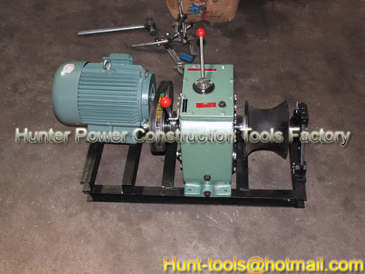 5T Cable Laying Equipment Electric Cable Pulling Winch Machine