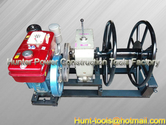 Diesel Engine Powered Winch Cable Pulling Winch Machine