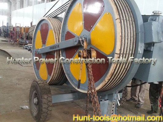 fit for laying cables and conductors Hydraulic cable wire tensioner