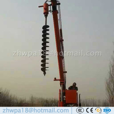 High duty Pole Erection Machine Auger Crane