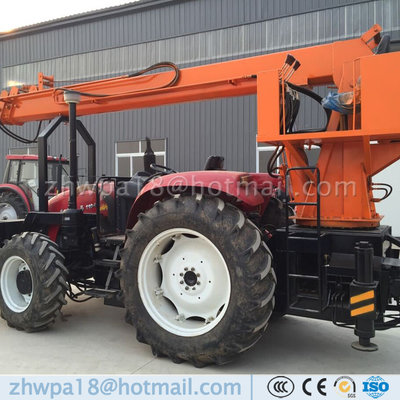 Best price Post Hole Digger and Pole Crane Tractor Mounted Crane