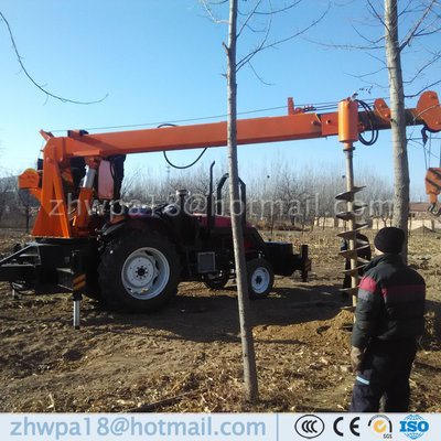 Best price Post Hole Digger and Pole Crane Tractor Mounted Crane