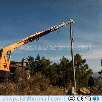 Competitive price Pole Erection Machine Tractor Mounted Crane