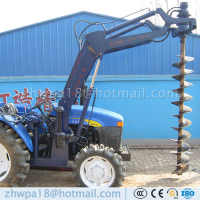 Best price 4 wheel tractor mounted hole digger Tractor with Auger