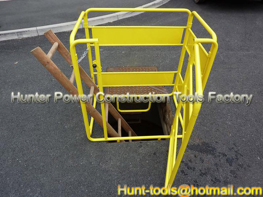 Telstra Approved Yellow Manhole Barrier Guard Fence