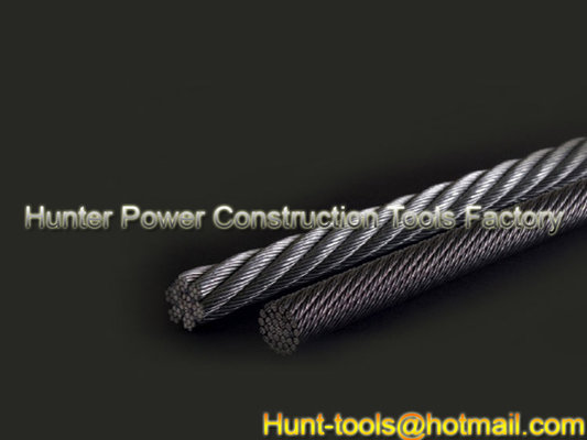 Anti-twisting Braided Galvanized Steel Wire Rope 12strand braided