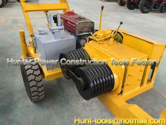 Gasoline engine power Cable Pulling Winches Cable Pull Assist Winch