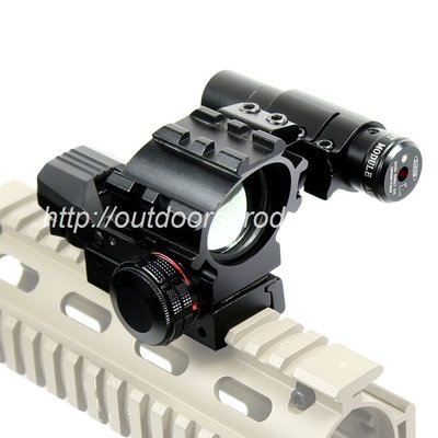 Holographic Tactical Red / Green 4 Reticles Dot Scope & laser sight