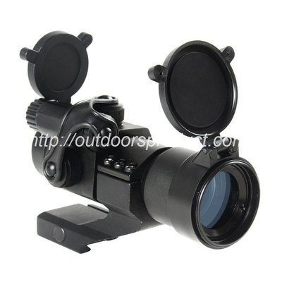 1x32 Red and Green Dot Sight Rifle Scope with Laser
