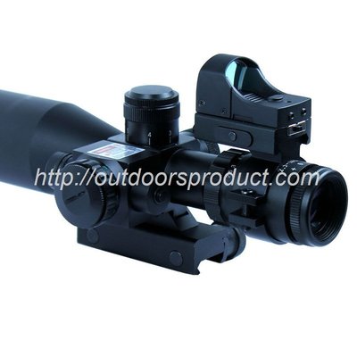 2.5-10X40 Tactical Scopes with Red Laser & Micro Dot Sight