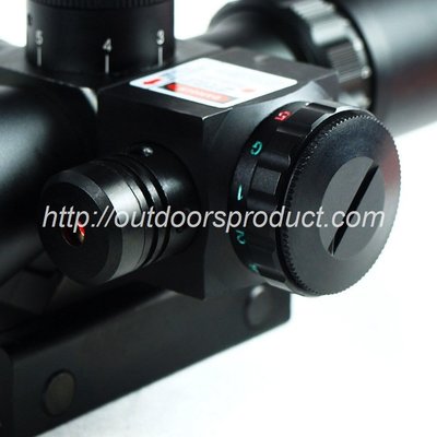 2.5-10X40E Rifle Scope Red/Green Dual illuminated with Red Laser