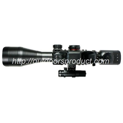 4-12X50EG Tactical Rifle Scope with Dot Sight & Red Laser