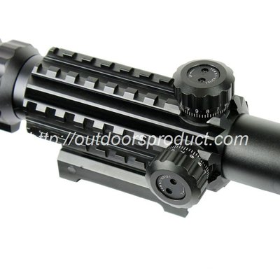 4-12X50EG Tactical Rifle Scope with Dot Sight & Red Laser