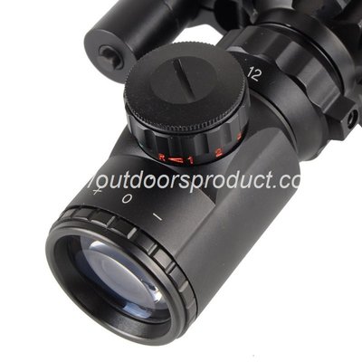 4-12X50EG Tactical Rifle Scope with Dot Sight & Red Laser