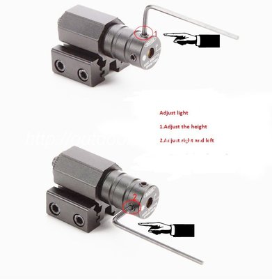 Mini Red laser for optic riflescopes