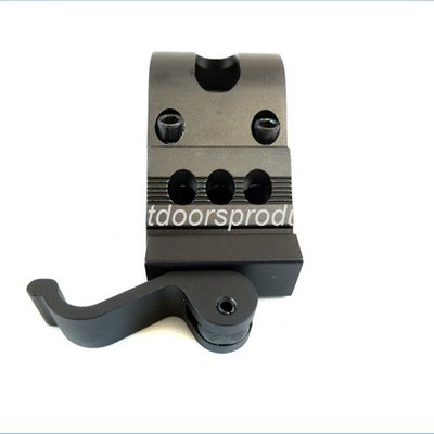 Tactical rail mount for rifle scope and flashlight