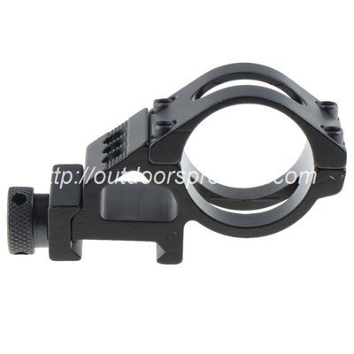 Tactical rail mount for rifle scope and flashlight