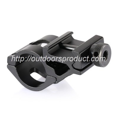 Tactical rail mount for rifle scope and flashlight