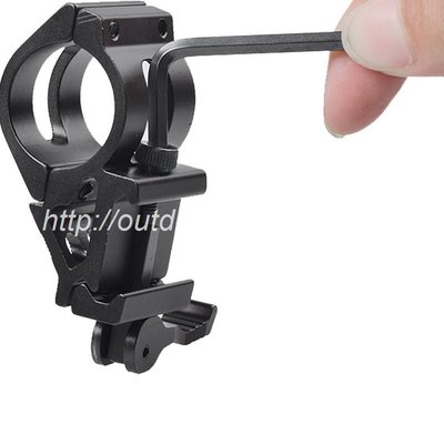 Tactical rail mount for rifle scope and flashlight