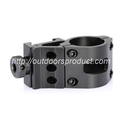 Tactical rail mount for rifle scope and flashlight