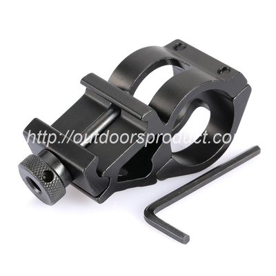 Tactical rail mount for rifle scope and flashlight