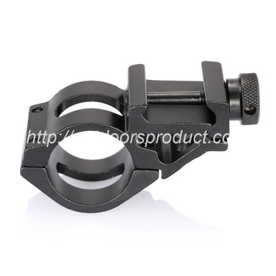 Tactical rail mount for rifle scope and flashlight