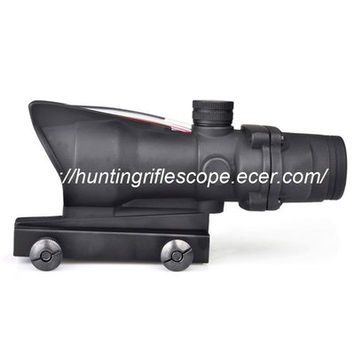 Tactical Sight ACOG Type 1X32 Red Dot Sight Scope with Illumination Source Fiber