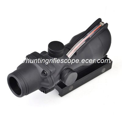 Tactical Sight ACOG Type 1X32 Red Dot Sight Scope with Illumination Source Fiber