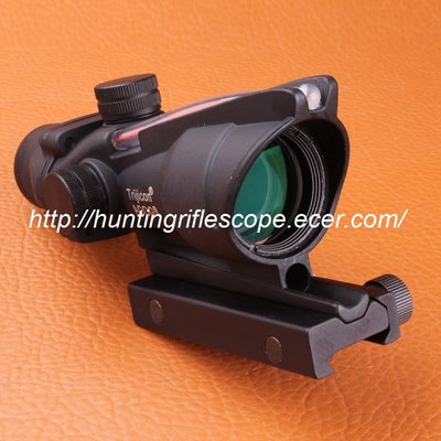 Trijicon ACOG 4X32 Fiber Source Red Illuminated Scope black color Tactical Hunting Riflescope