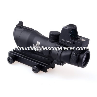 Tactical Trijicon ACOG 4x32 with Red Dot Sights 20mm Rail Mounts Hunting Rifle Scope