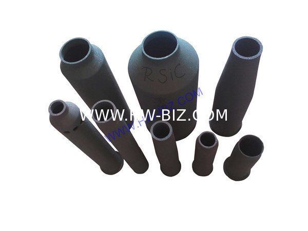 SiC Burner Lance ( SiC Burner Nozzle) Re-SiC Burner Cone, RSIC flame tube