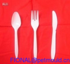 China plastic knife、fork and spoon mould supplier