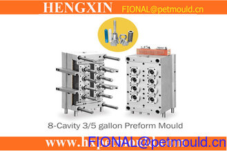 China 8 cavity 5 gallon  valve gate hot runner preform mould supplier