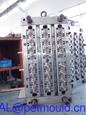 24 cavity No-cutting pin-valve gate preform mould with hot runner supplier